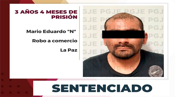 Pasará 3 años 4 meses en prisión por robo a un Oxxo en La Paz Pasará 3 años 4 meses en prisión por robo a un Oxxo en La Paz
