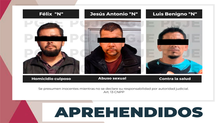 Por La Comisión De Diversos Delitos Se Detuvo A 3 Sujetos