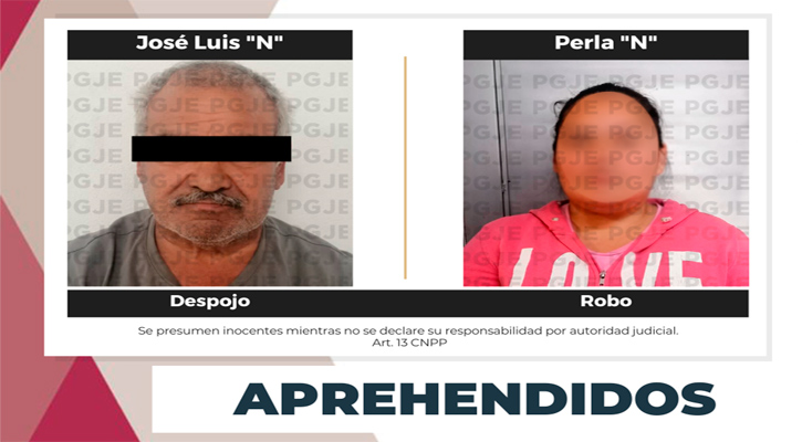 Aprehenden a par de personas por la comisión de delitos en La Paz