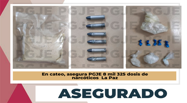 Aseguran Más De 8 Mil Dosis De Droga Y Cartuchos útiles En Cateo En La Paz