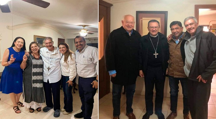 Foto de Xóchitl Gálvez con el Obispo, enardece a morenistas Foto de Xóchitl Gálvez con el Obispo, enardece a morenistas