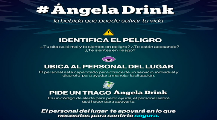 Activan el protocolo Ángela Drink para seguridad de las mujeres durante ...